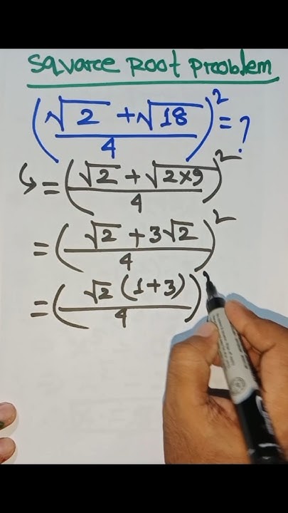 Square Root problem . - YouTube
