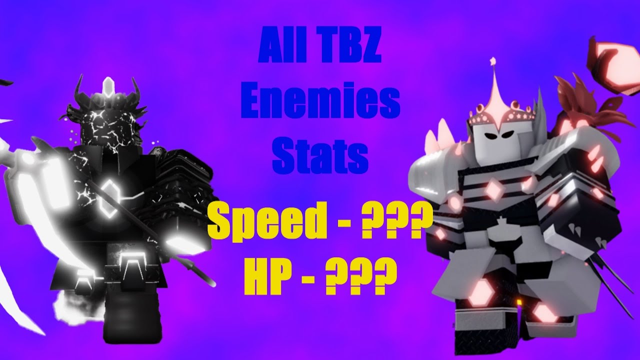 All TBZ Enemies Stats | Roblox Tower Blitz (3,600 Subs Special Outdated ...