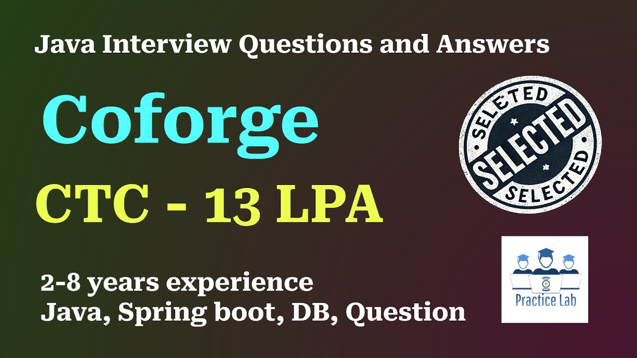 28 Coforge Java Interview Java Springboot Database Interview Question Answers Youtube 1807