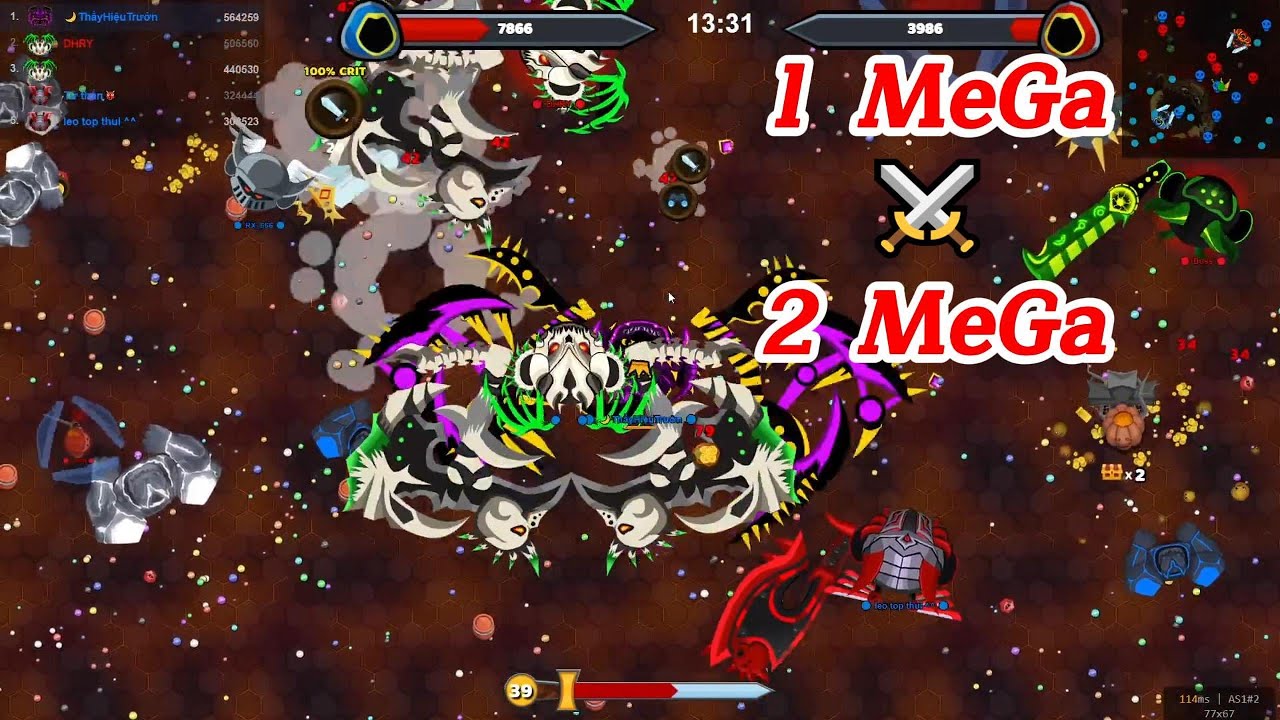 Evowars.io #732 : MeGa III ⚔️ MeGa II - 2 MeGa đi lùa 1 Con MeGa :)) - YouTube