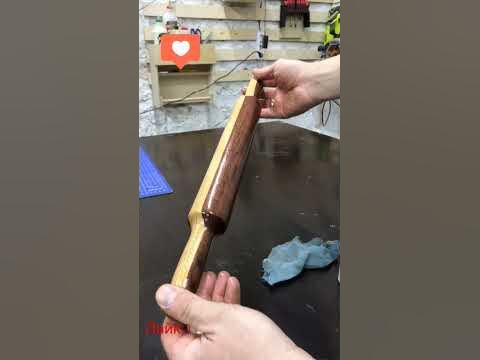 Скалка из красного дерева и дуба. Продолжение. #рекомендации # ...