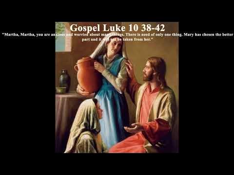 Gospel Luke 10 38-42 | 8 October 2024 - YouTube
