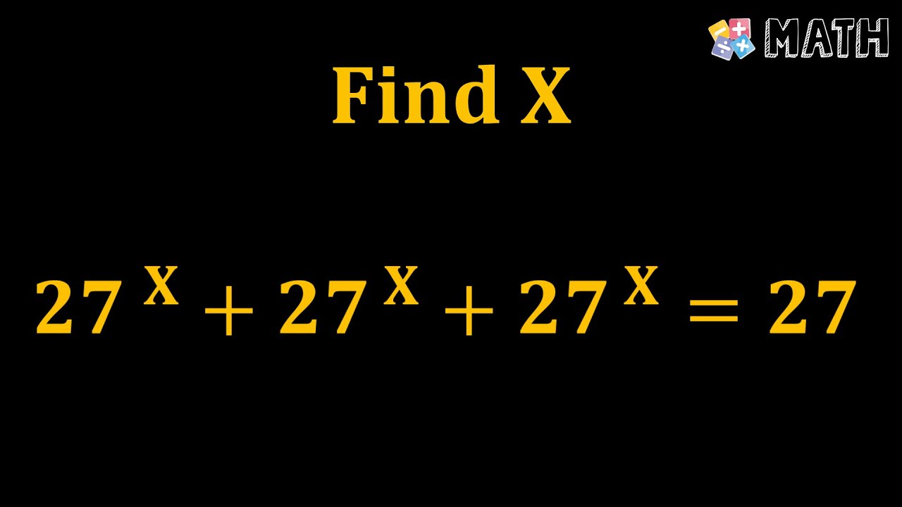 Exponential Math Problem | Algebra | Math Olympiad - YouTube