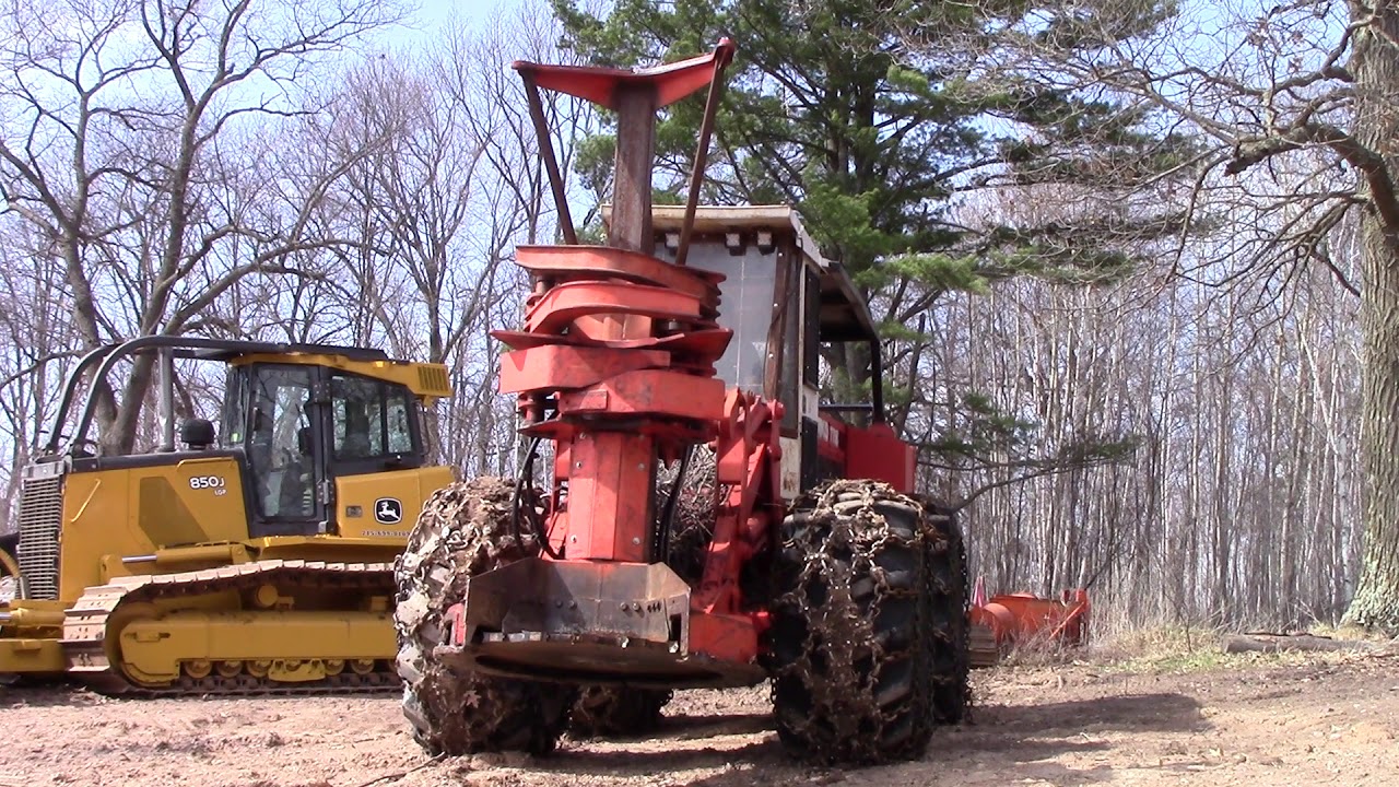 1996 Barko 775B Feller Buncher with 22" Head - YouTube