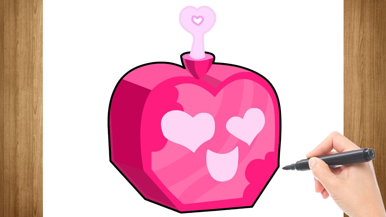 How To Draw Love Blox Fruits from Roblox - YouTube