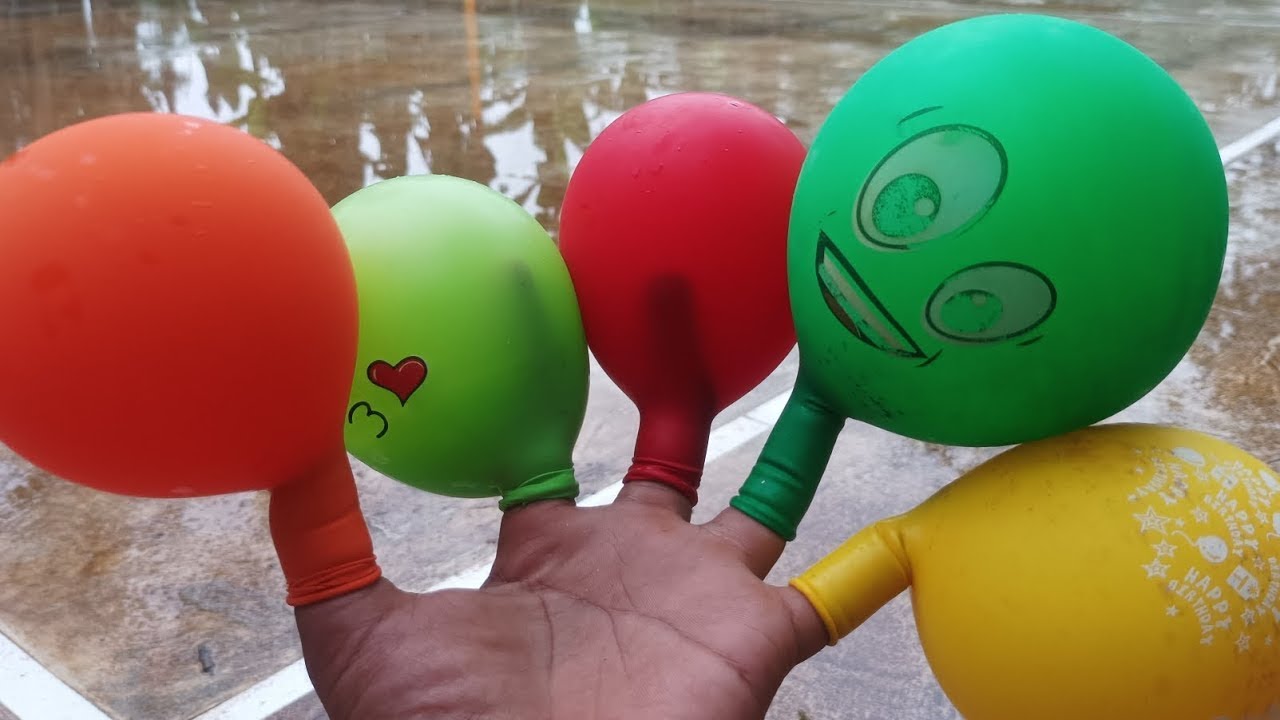 menemukan balon warna warni,balon berhadiah,balon lucu,meletus balon ku ...