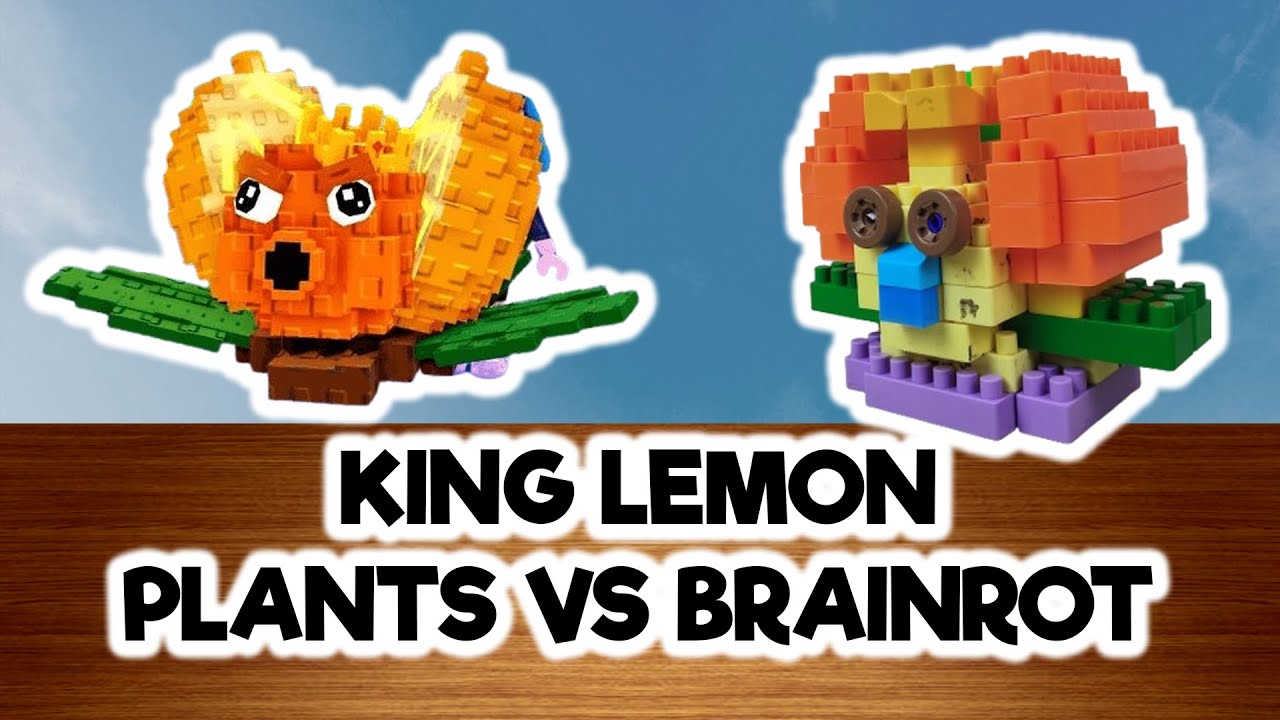 Cara Membuat Anomali King Lemon Plants Vs Brainrot Dari Balok Susun ...