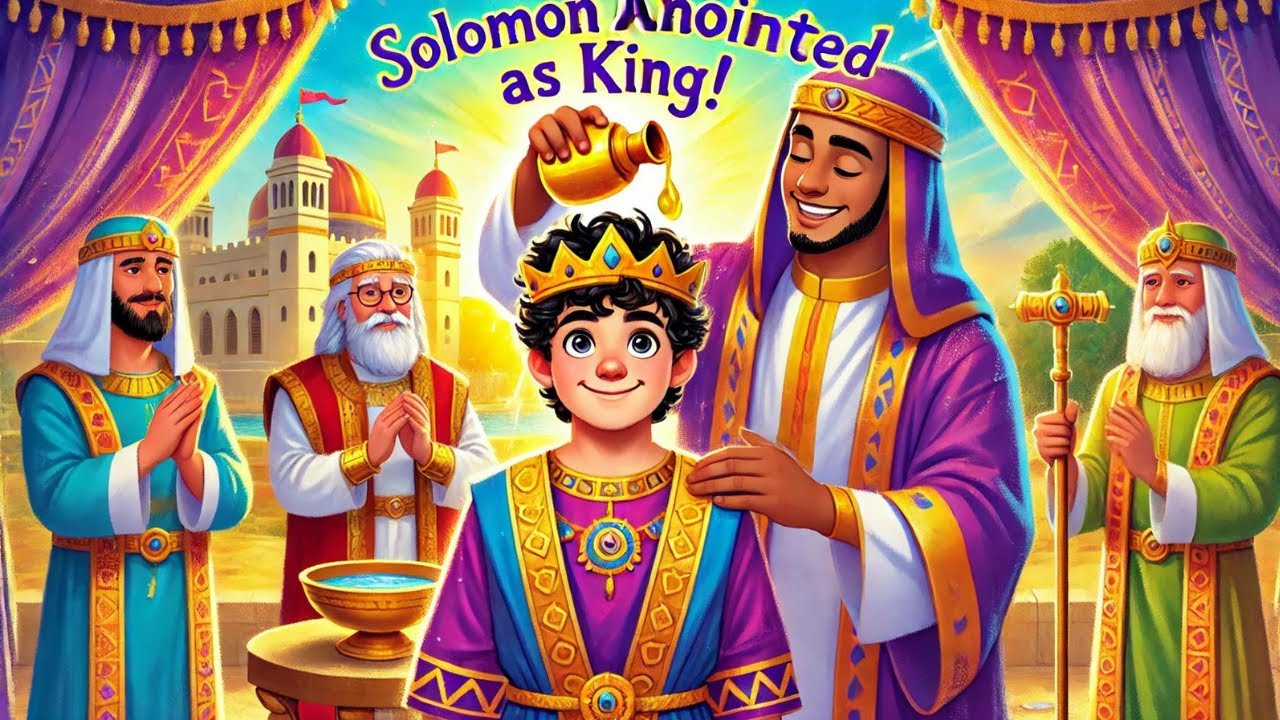 Solomon Anointed as King David's Successor. #BibleStoriesForKids # ...