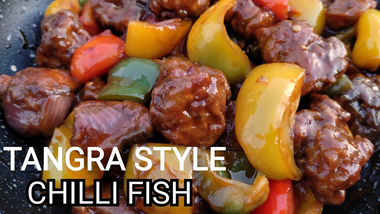 CHILLI FISH |TANGRA STYLE | Jhimli's Kitchen - YouTube