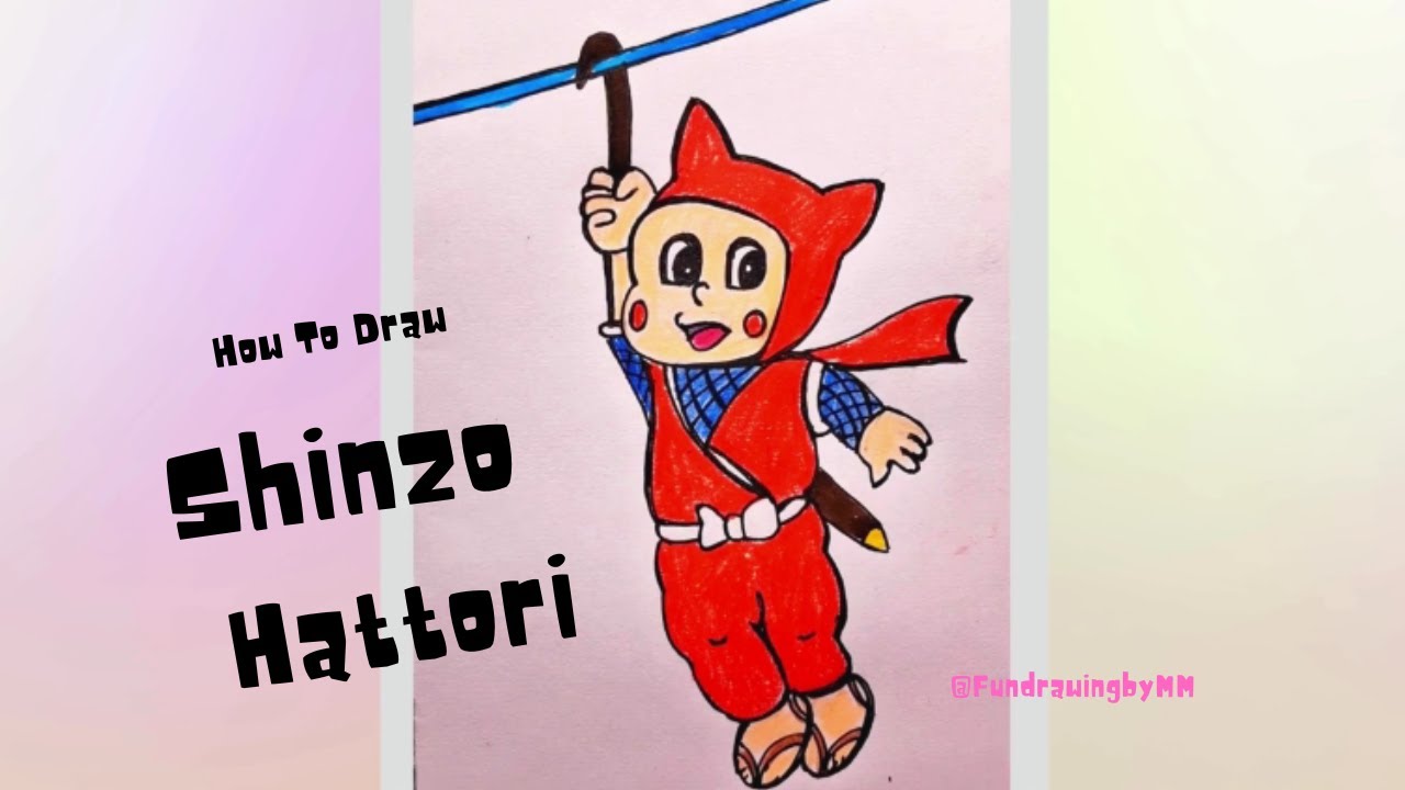 How To Draw Shinzo From Ninja Hattori || Shinzo Drawing - YouTube