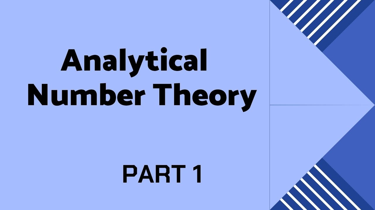 Basics And Definitions Of Analytical Number Theory | Number Theory Part ...