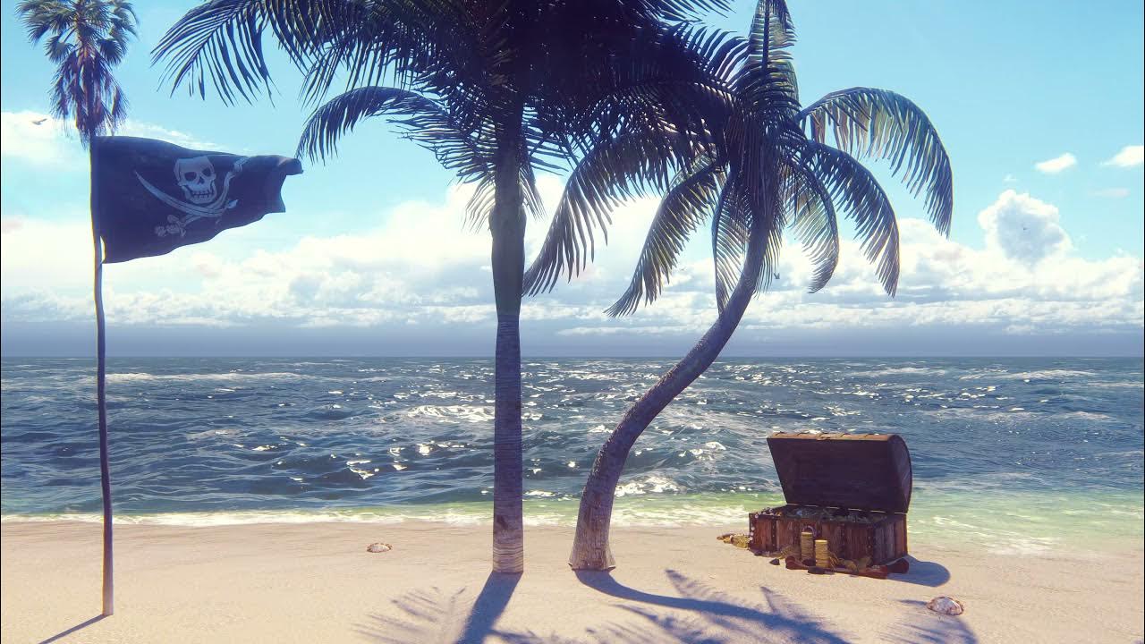 Nature background with pirate island and ocean - Pirate Wallpaper - YouTube
