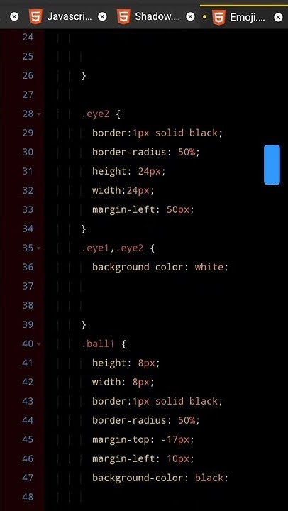 How to make animated emoji using html css || #coding #programming #css #shorts #ytshorts # ...
