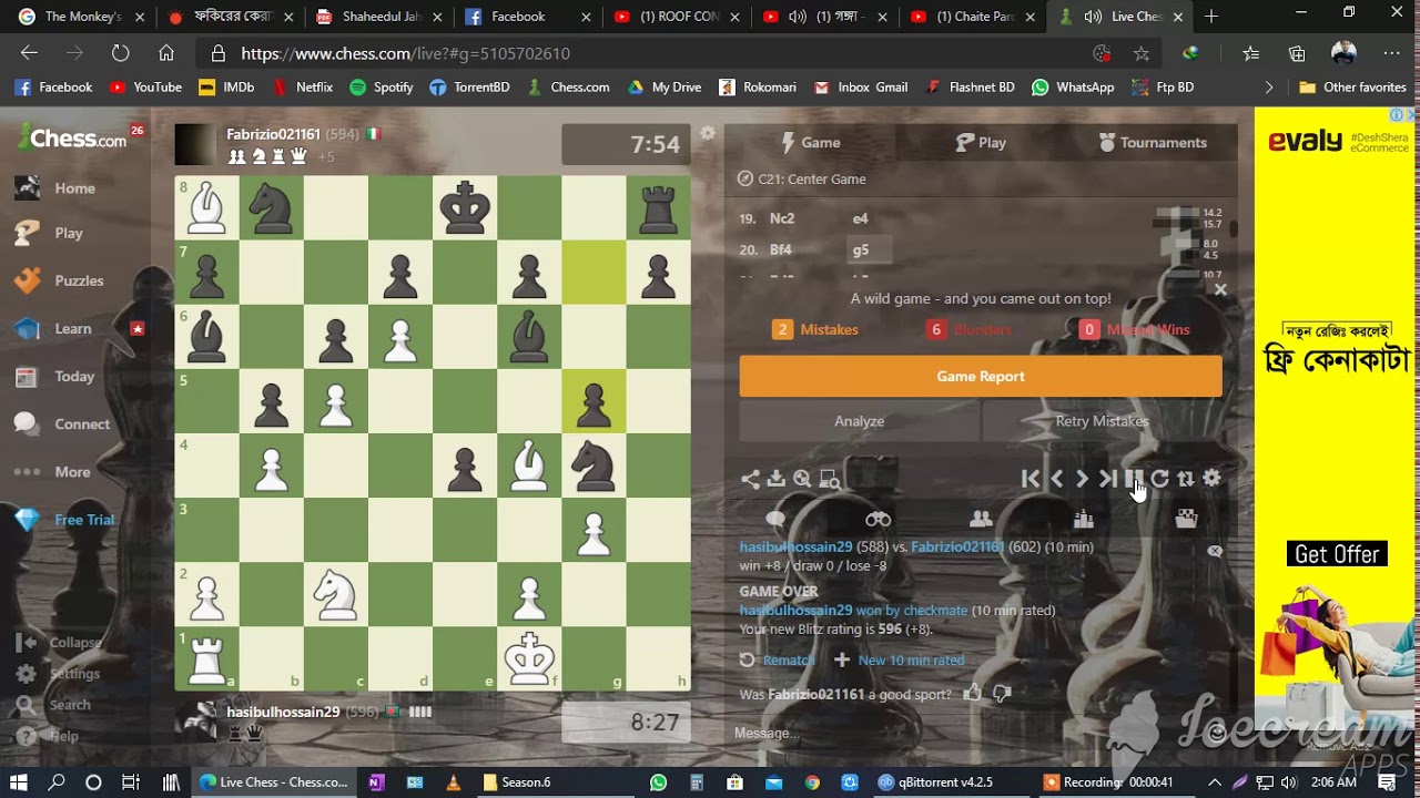 another chess match I enjoyed - YouTube