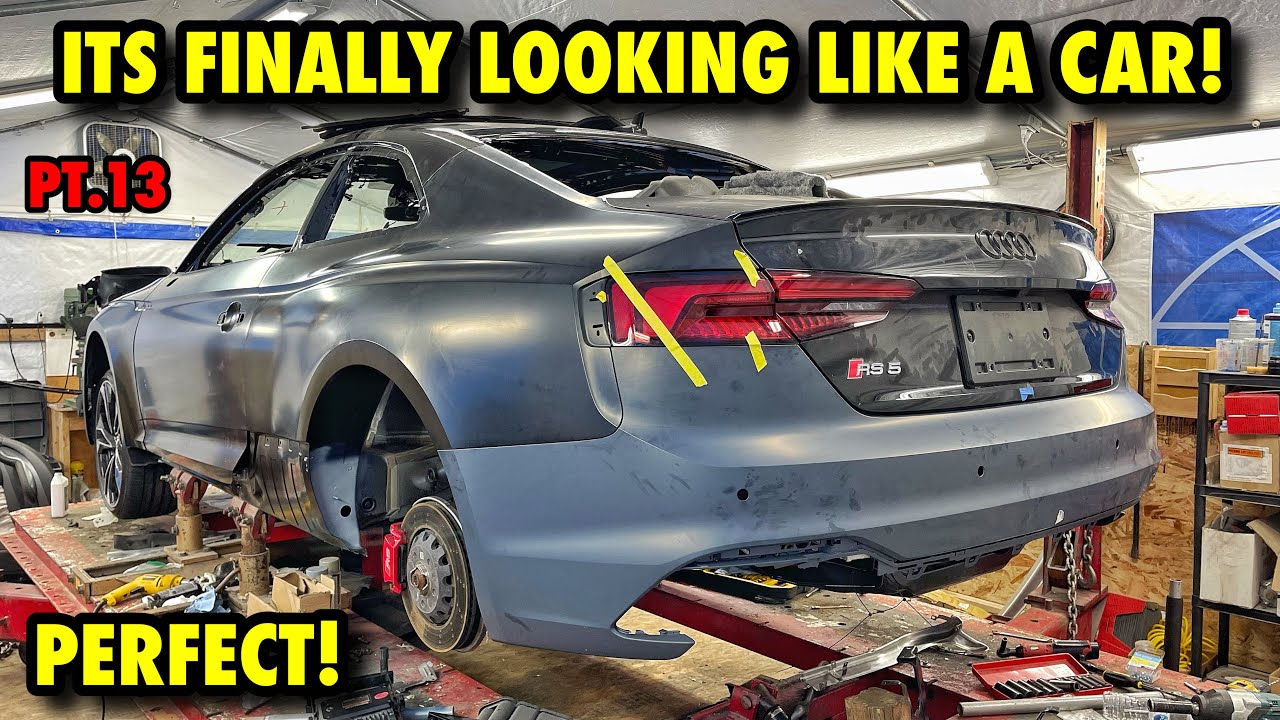 Rebuilding A Extremely Damaged 2019 Audi RS5 From Copart! [Pt.13] Test ...
