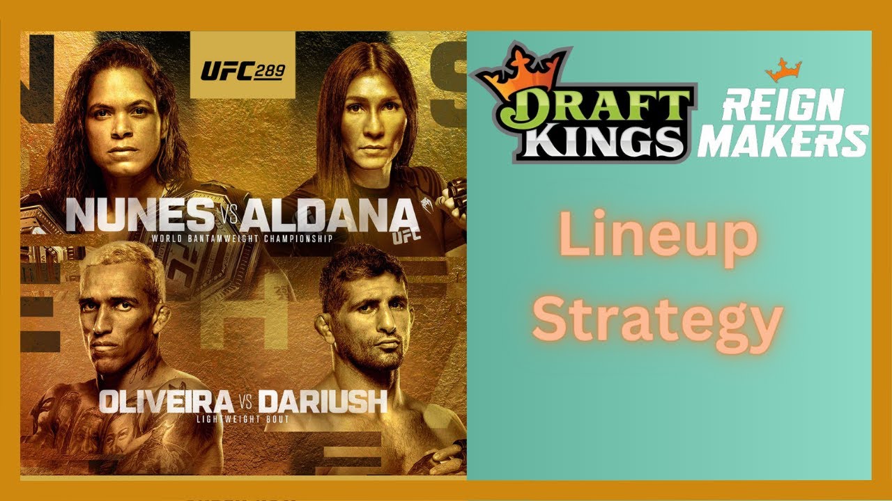 Lineup Strategy for UFC Reignmakers | UFC 289 - YouTube