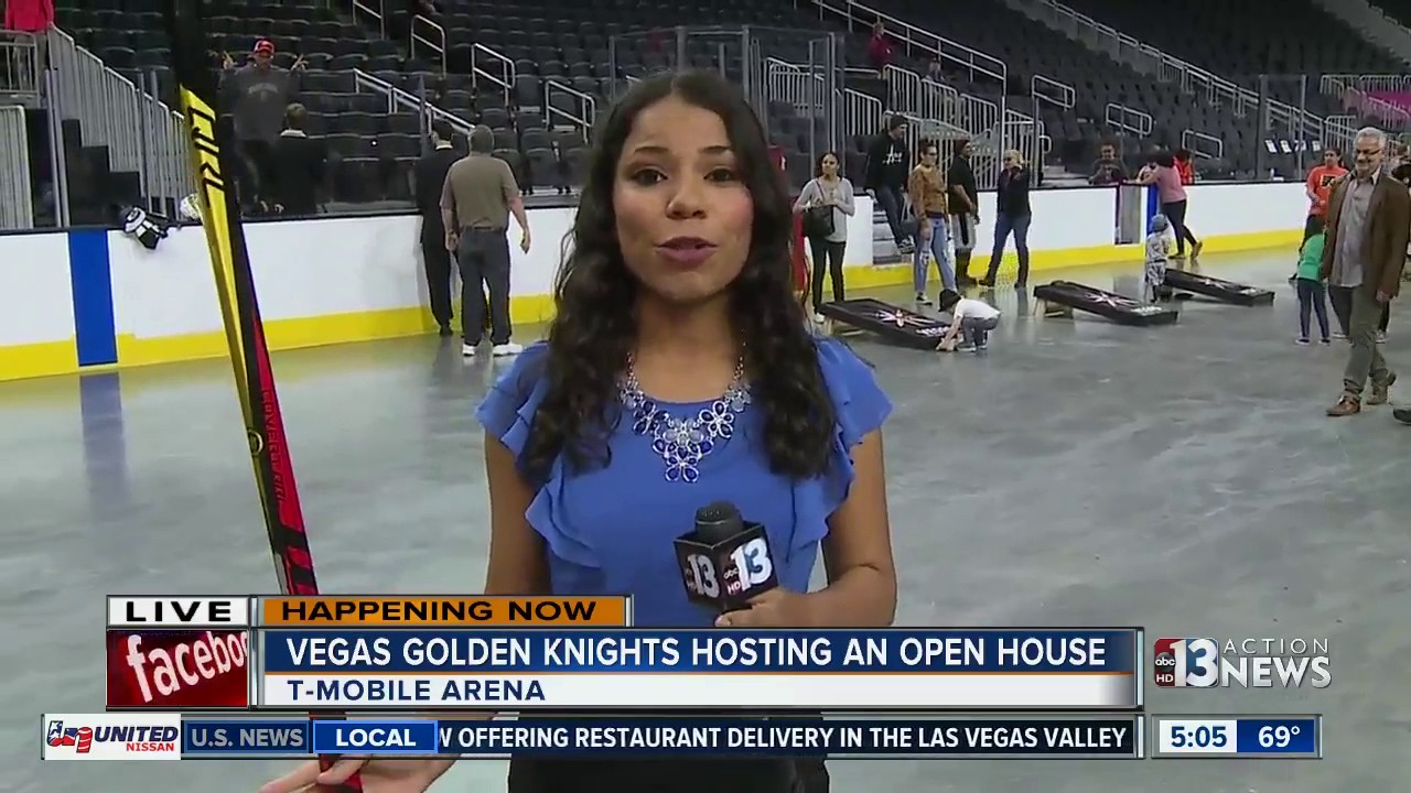 Open house lets Golden Knights fans preview their seats - YouTube