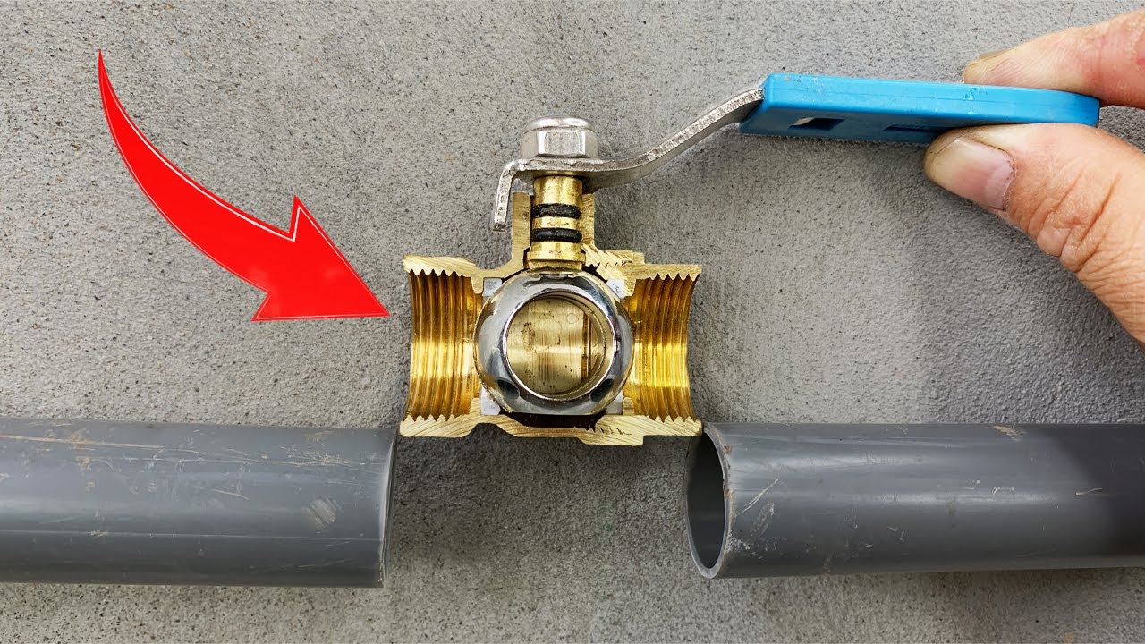 Simple tricks to replace the metal water lock with 2 threaded ends ...