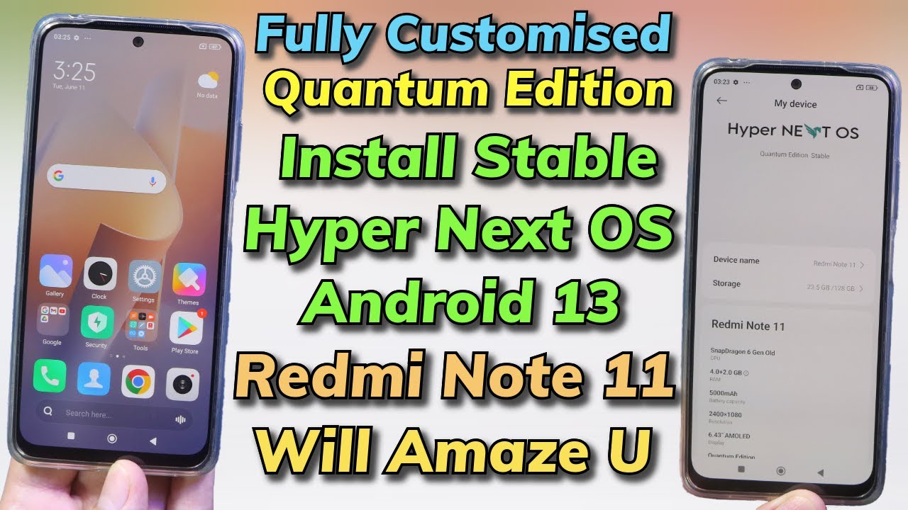 Install Hyper Next OS Quantum Edition ON Redmi Note 11 - YouTube