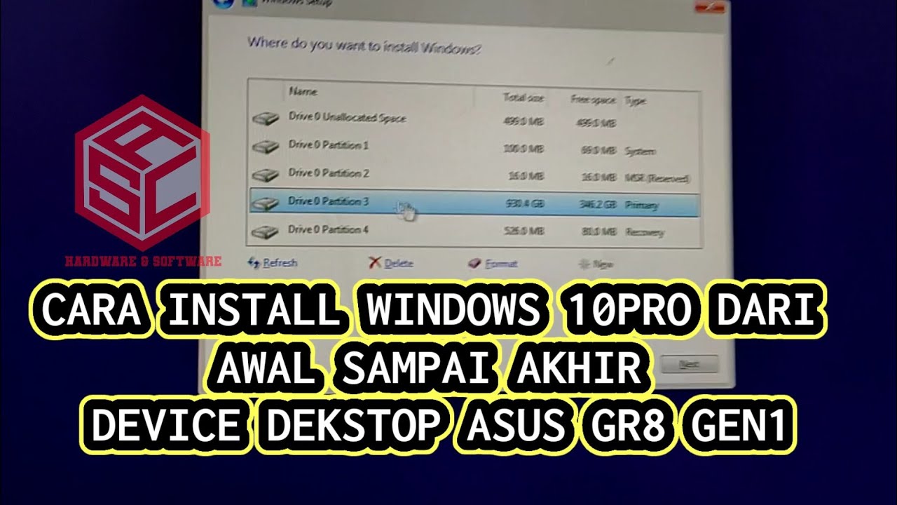 Cara Install Ulang Windows 10 Pro Dari Awal Sampai Akhir Asus G8 ...