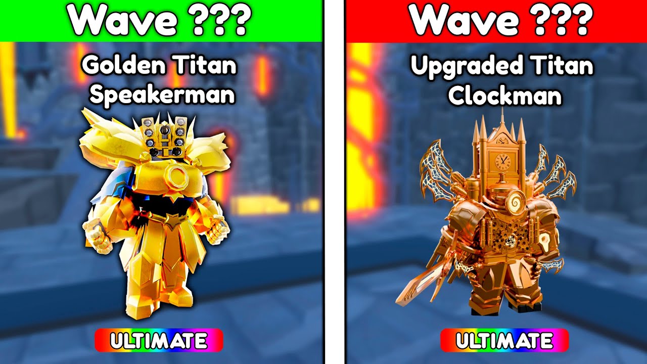 😳GOLDEN TITAN SPEAKERMAN vs UPGRADED TITAN CLOCKMAN😳 in ENDLESS MODE 🔥 ...