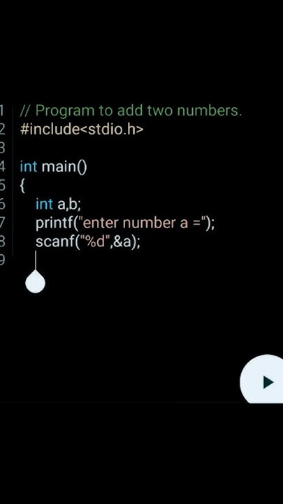 Addition in C(Tutorial #2) - YouTube
