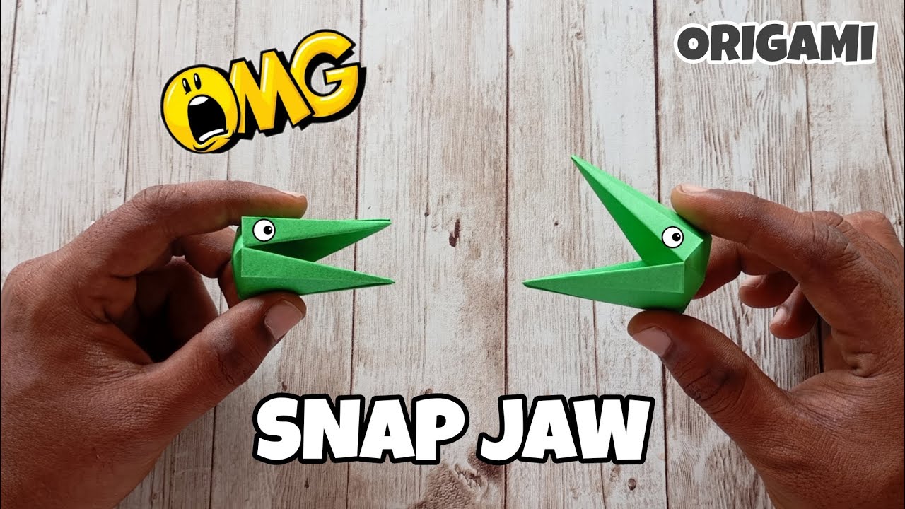 Snap Jaw Origami 😲 | Easy & Fun Paper Biting Papercraft - YouTube