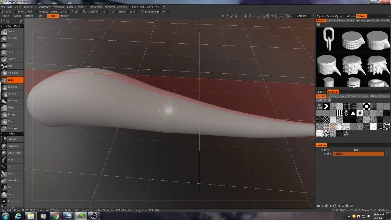 3D-Coat Alien Leech Sculpting Tutorial (Part 01) - YouTube