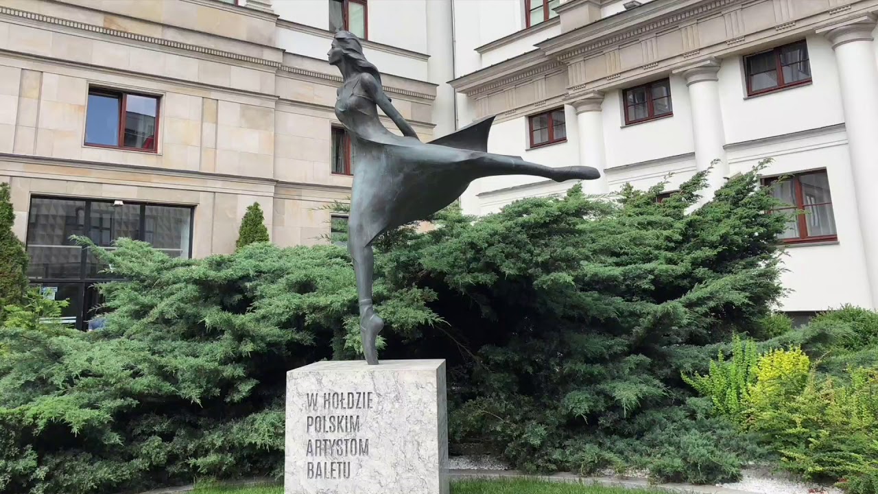 Ballet Statue (Warsaw, Poland) - YouTube