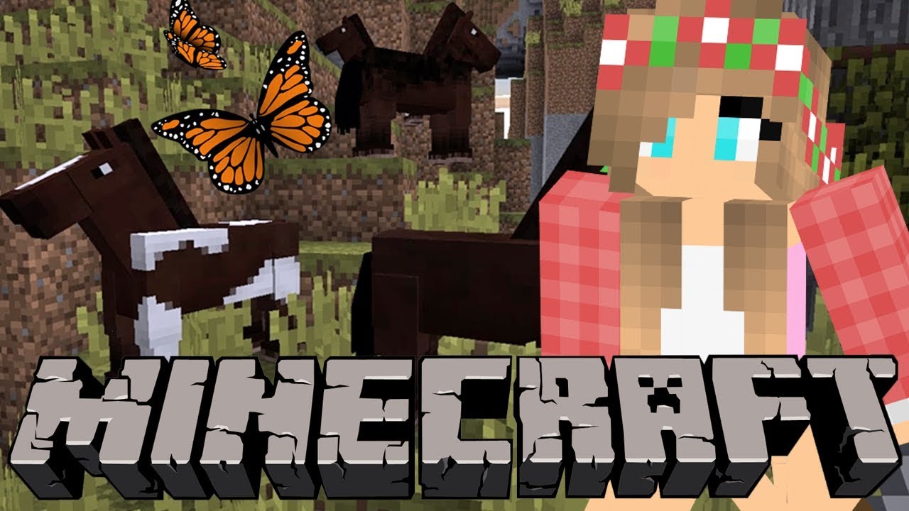 Minecraft | Finding My Horse Herd & Exploring The Village! Ep 2 - YouTube