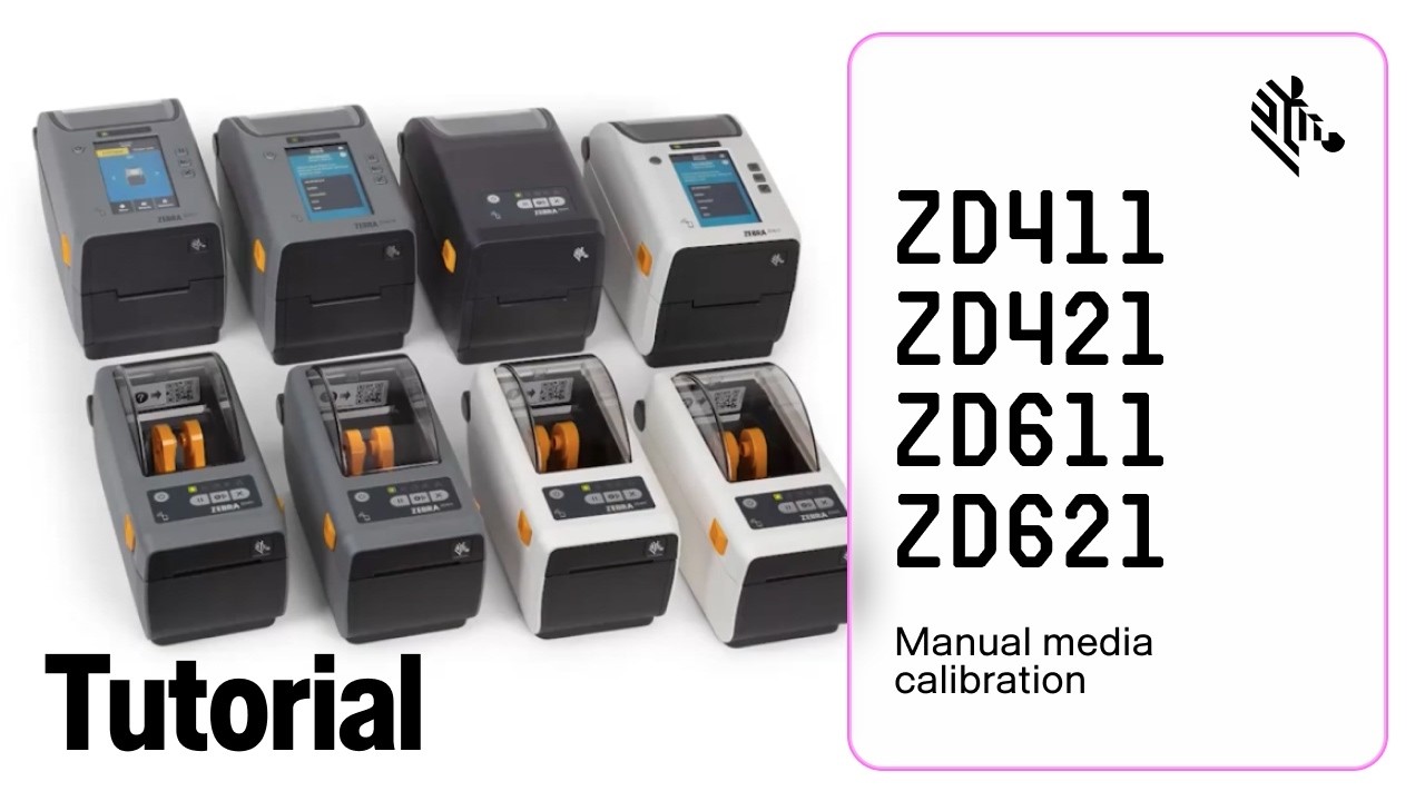 ZD411/ZD421/ZD611/ZD621 Manual Media Calibration | Zebra - YouTube
