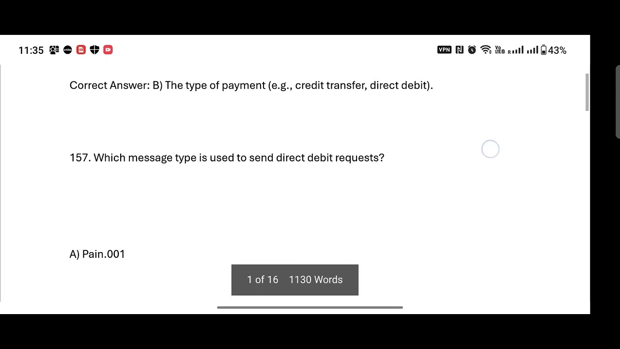 #ISO20022 MCQ - YouTube