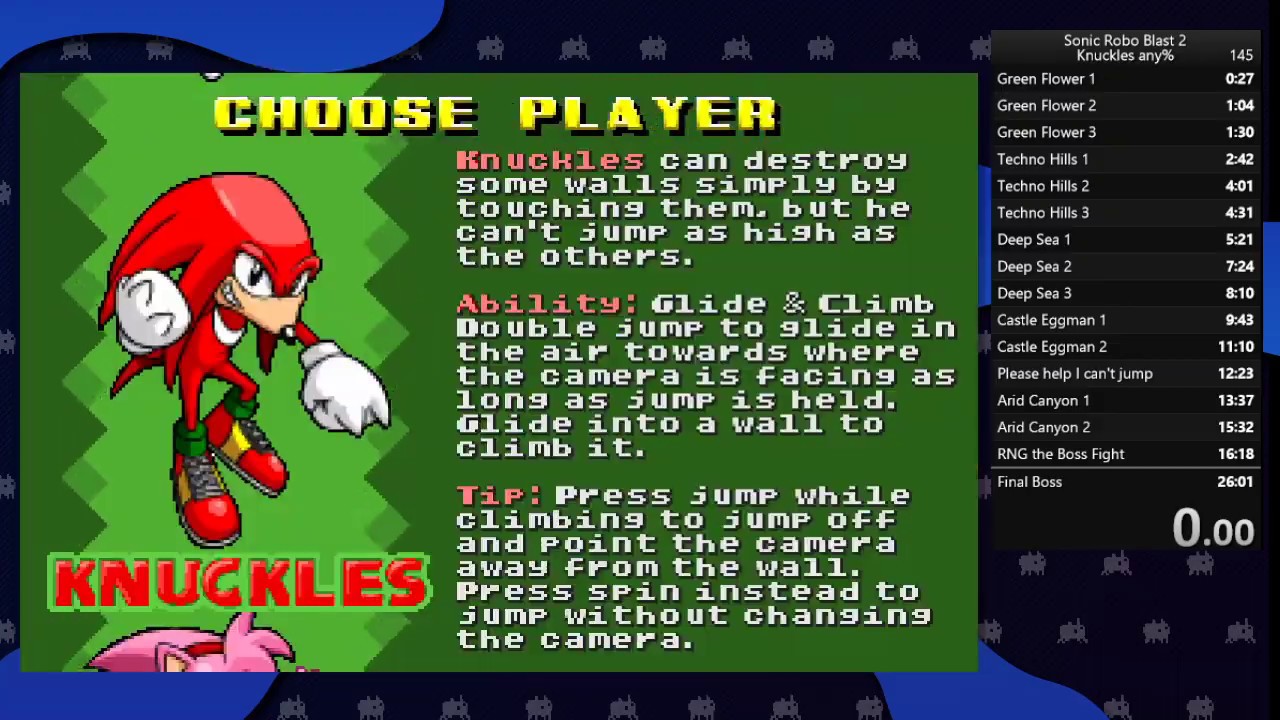 SRB2 Knuckles Any % in 25:56.93 - YouTube