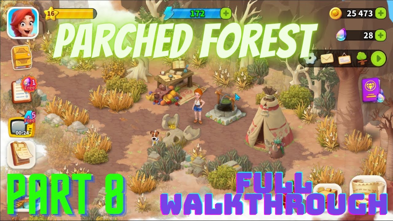 Family Farm Adventure Parched Forest Full Walkthrough - YouTube