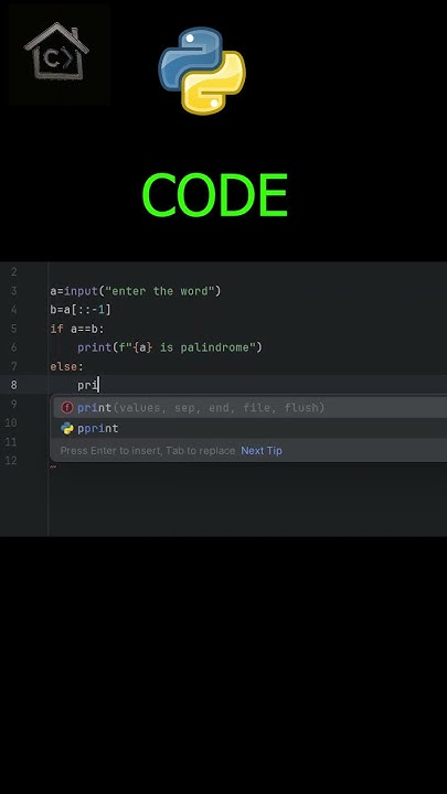 How to Check Palindrome in Python||#shorts #youtubeshorts #python - YouTube