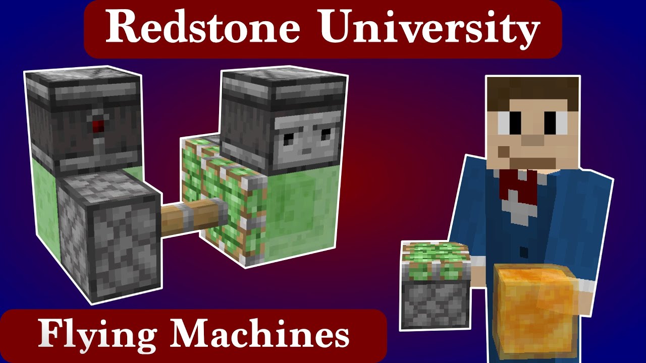 Redstone University: Flying Machines! - YouTube