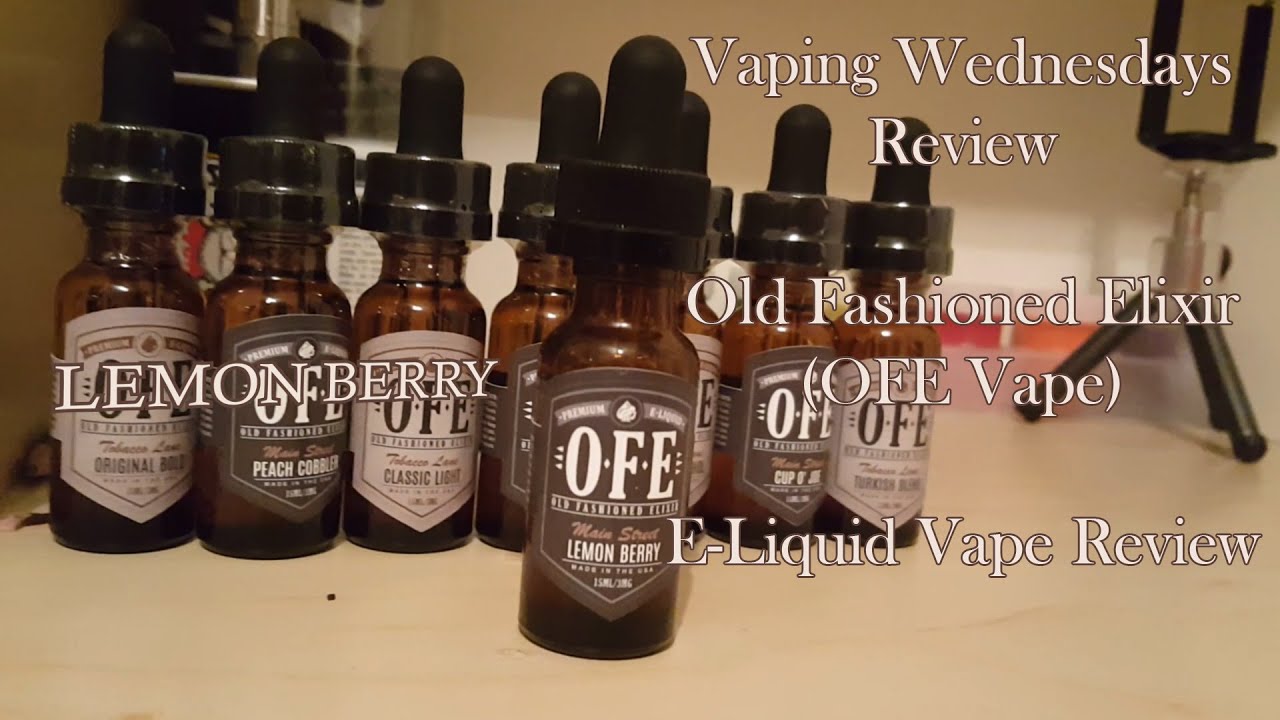 Vaping Wednesdays Review - Old Fashioned Elixir (OFE Vape) - [Lemon ...