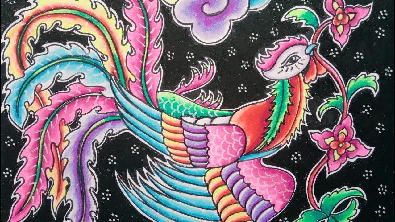 Menggambar Ragam Hias Flora dan Fauna || Stilasi |Batik || Gradasi ...