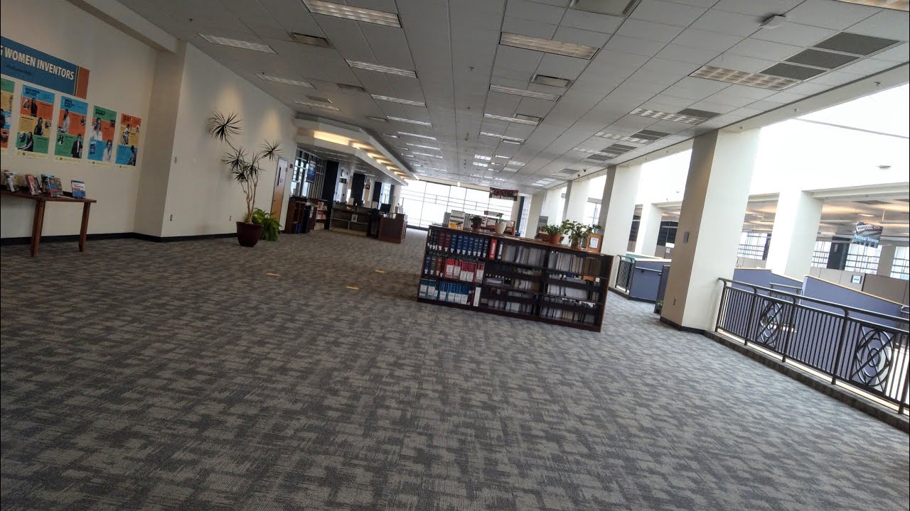 Walking on the Fourth Floor of the Central Library on South Avenue in ...
