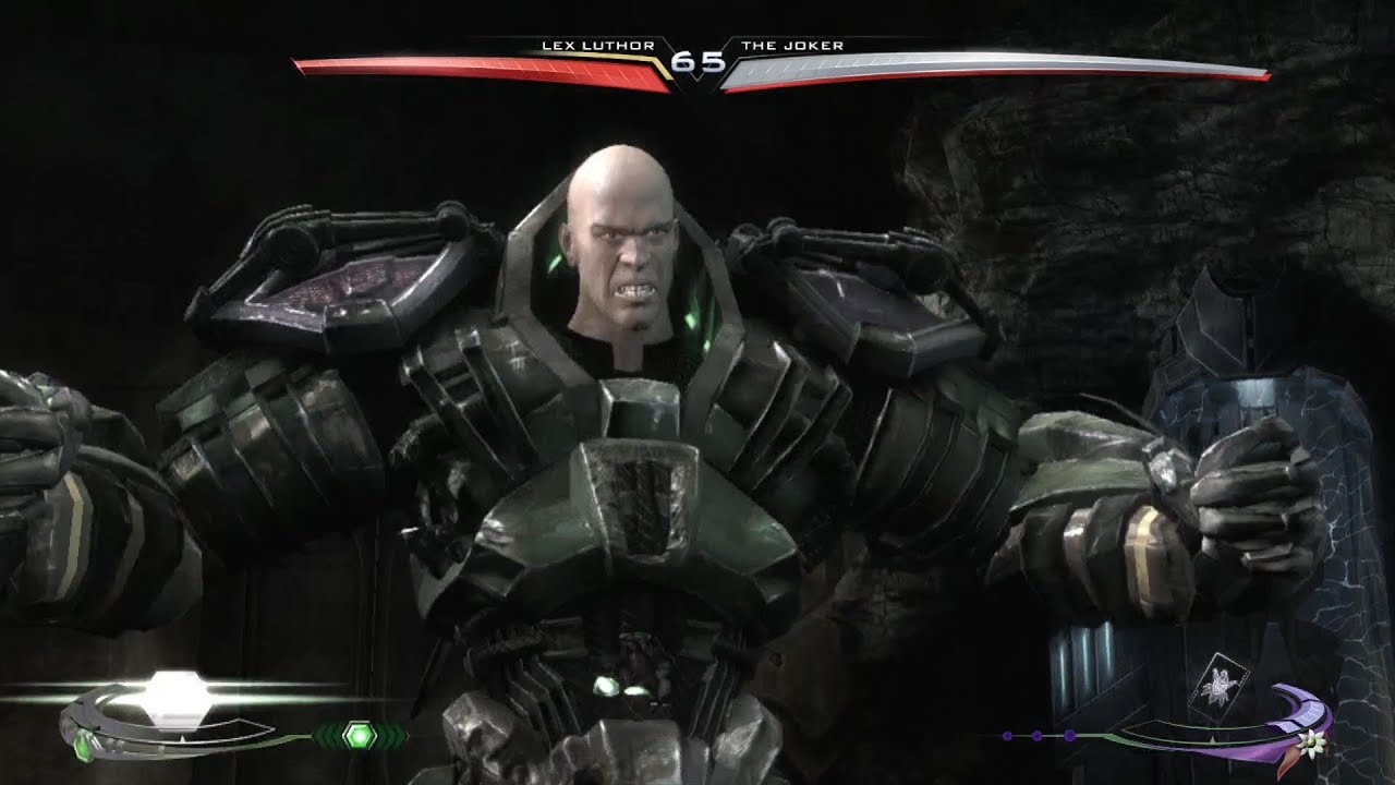 Injustice: Gods Among Us | Lex Luthor | All Special Moves, Meter Burns ...