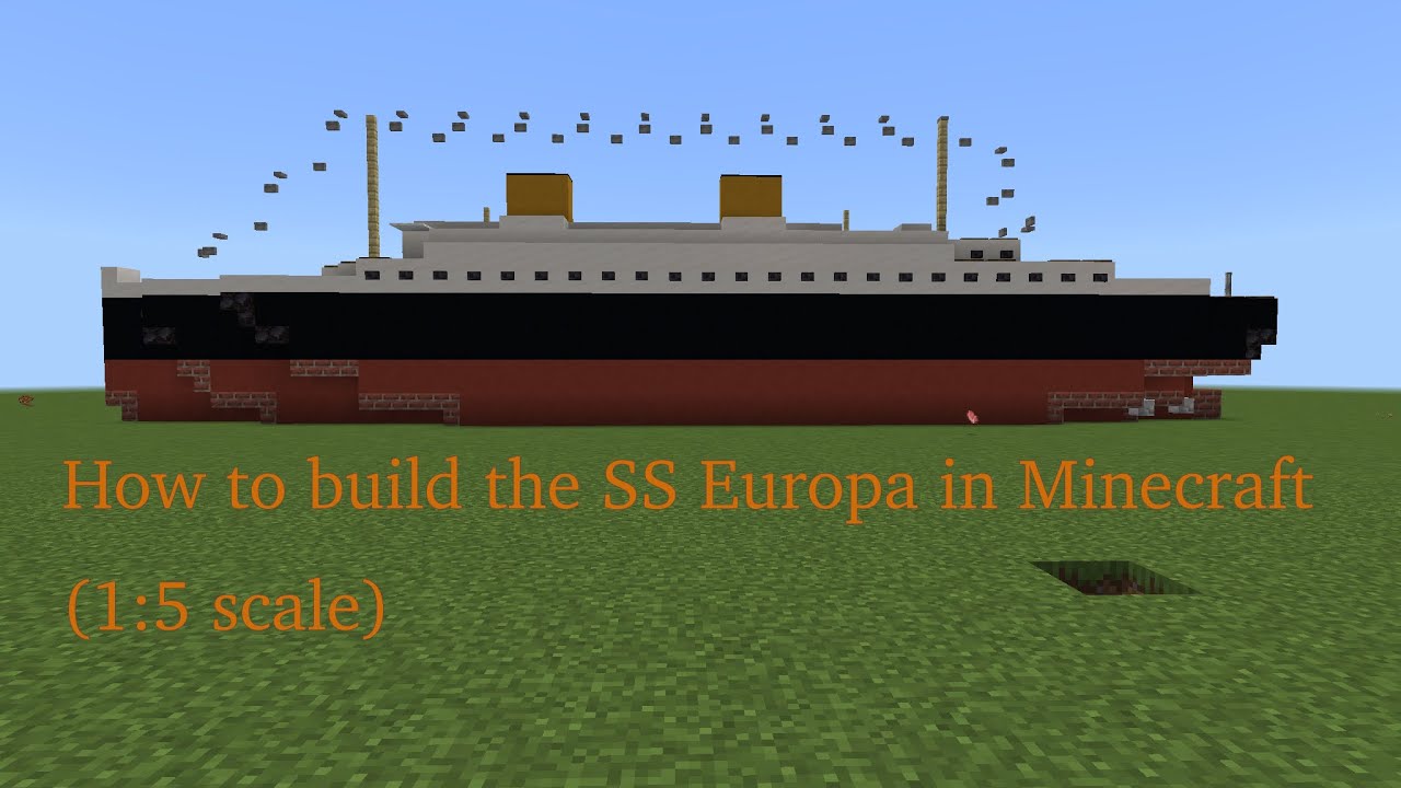 How to build the SS Europa in Minecraft (1:5 scale) - YouTube