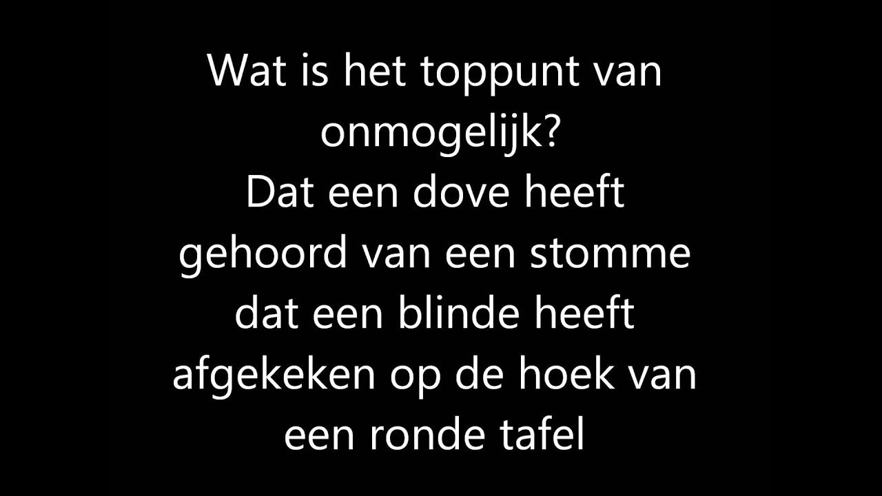 wat is het toppunt van............ - YouTube