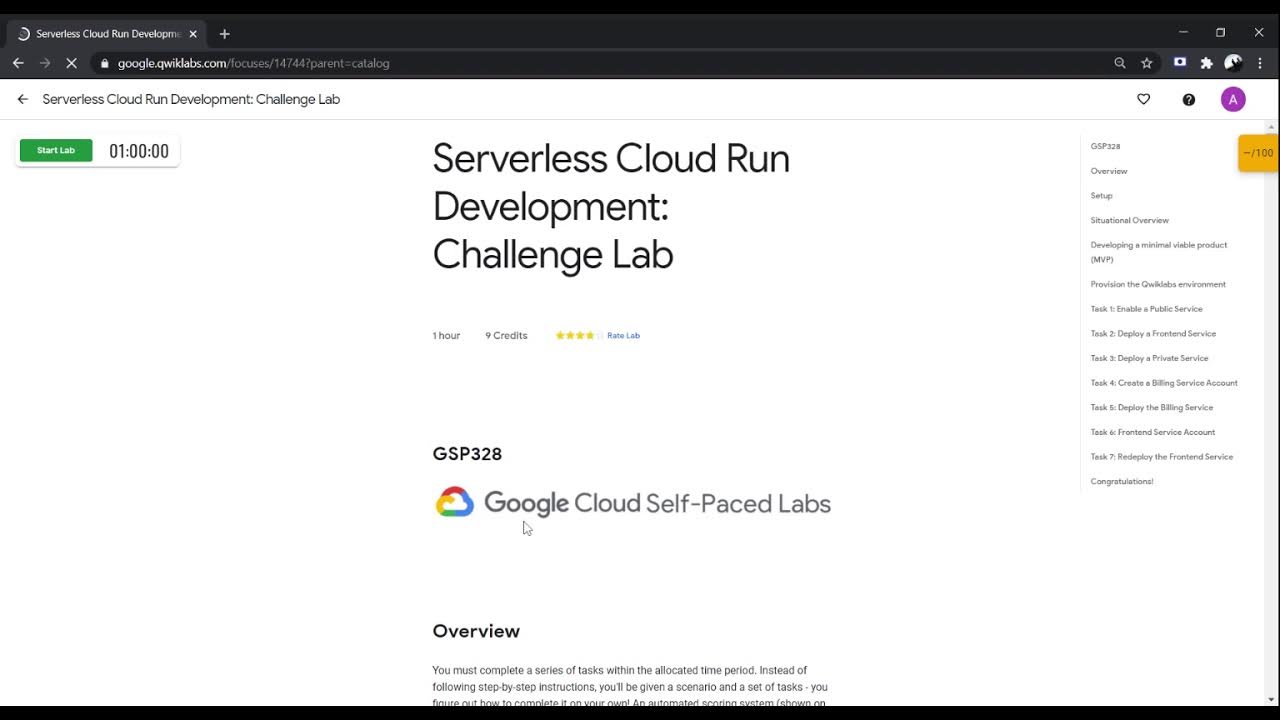 Serverless Cloud Run Development: Challenge Lab - Qwiklab [Code Below] - YouTube