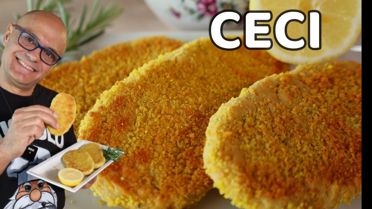 Cotolette di Ceci croccanti ricetta Rapanello di ceci - YouTube