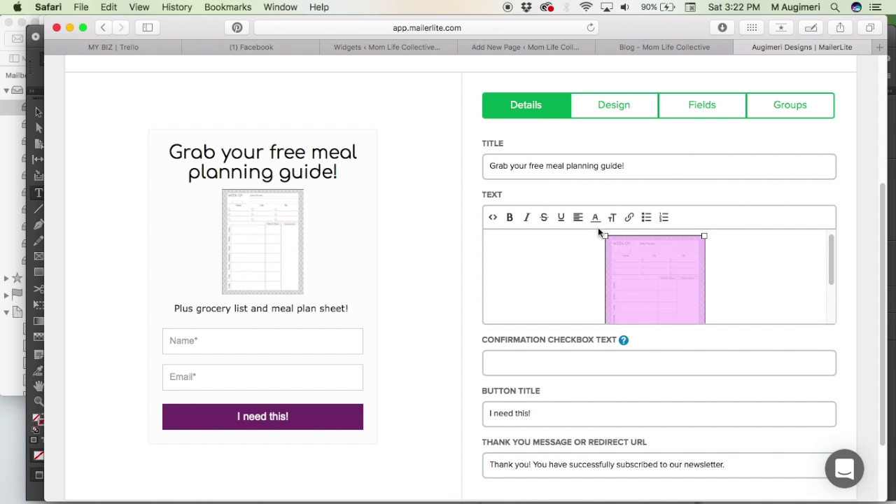 How To Add Image To Opt in Box Webform in MailerLite - YouTube