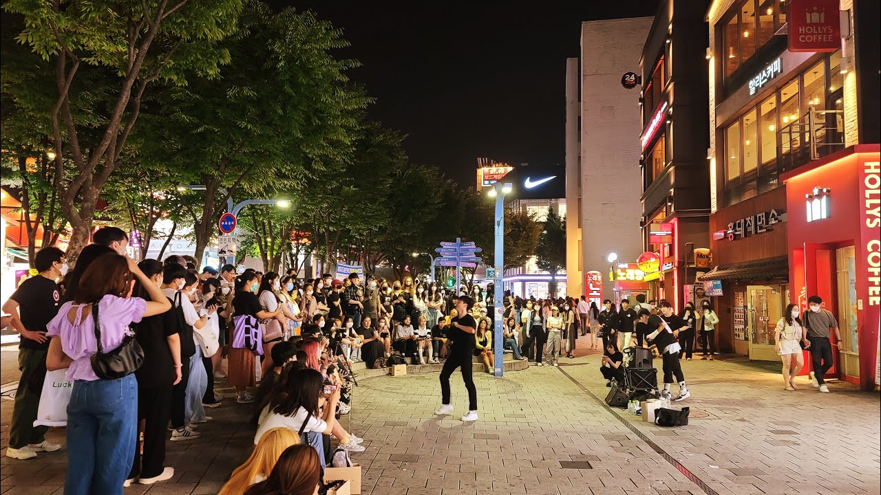Hongdae Busking | Dance Team YU - YouTube