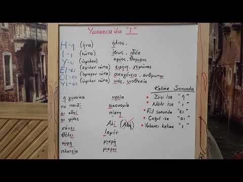 Yunanca'da i Harfleri (Yunanca'da neden 6 tane i harfi var?)