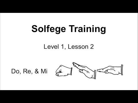 Solfege Training Level 1 Lesson 2 - YouTube