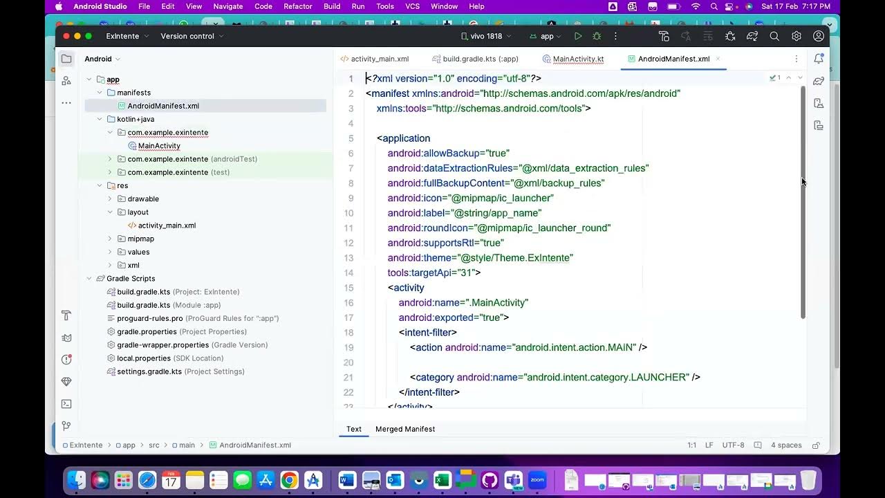 Explicit Intent Using Kotlin Android Tutorials Androindian Youtube