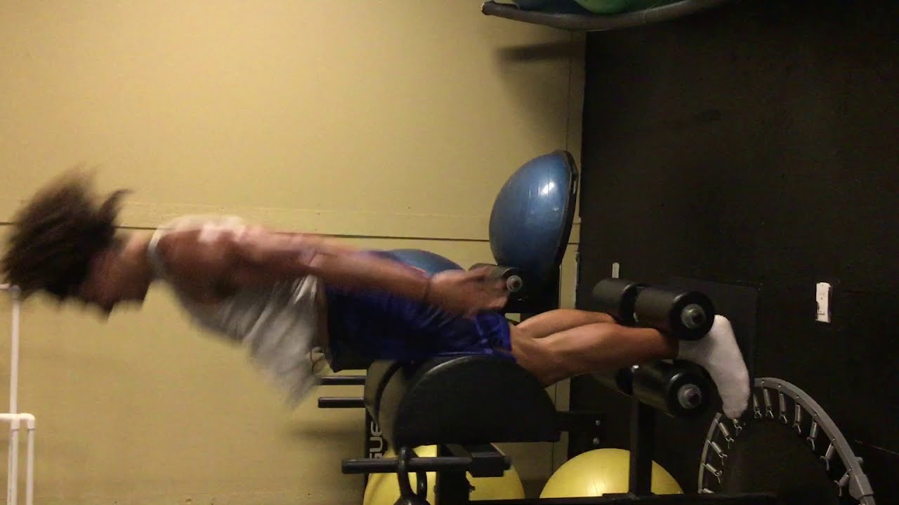 GHR Explosive Hamstring Curls - YouTube